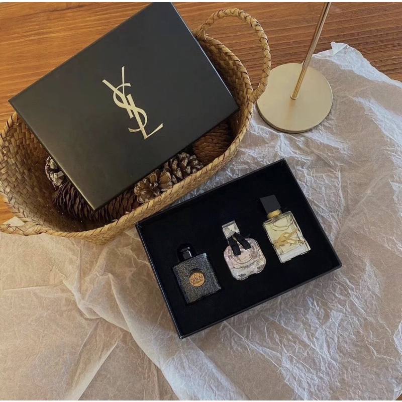 Jual Parfum Wanita YSL Giftset (YSL Black Opium EDP 30ml, YSL Mon Paris EDP 30ml, YSL Libre EDP ...