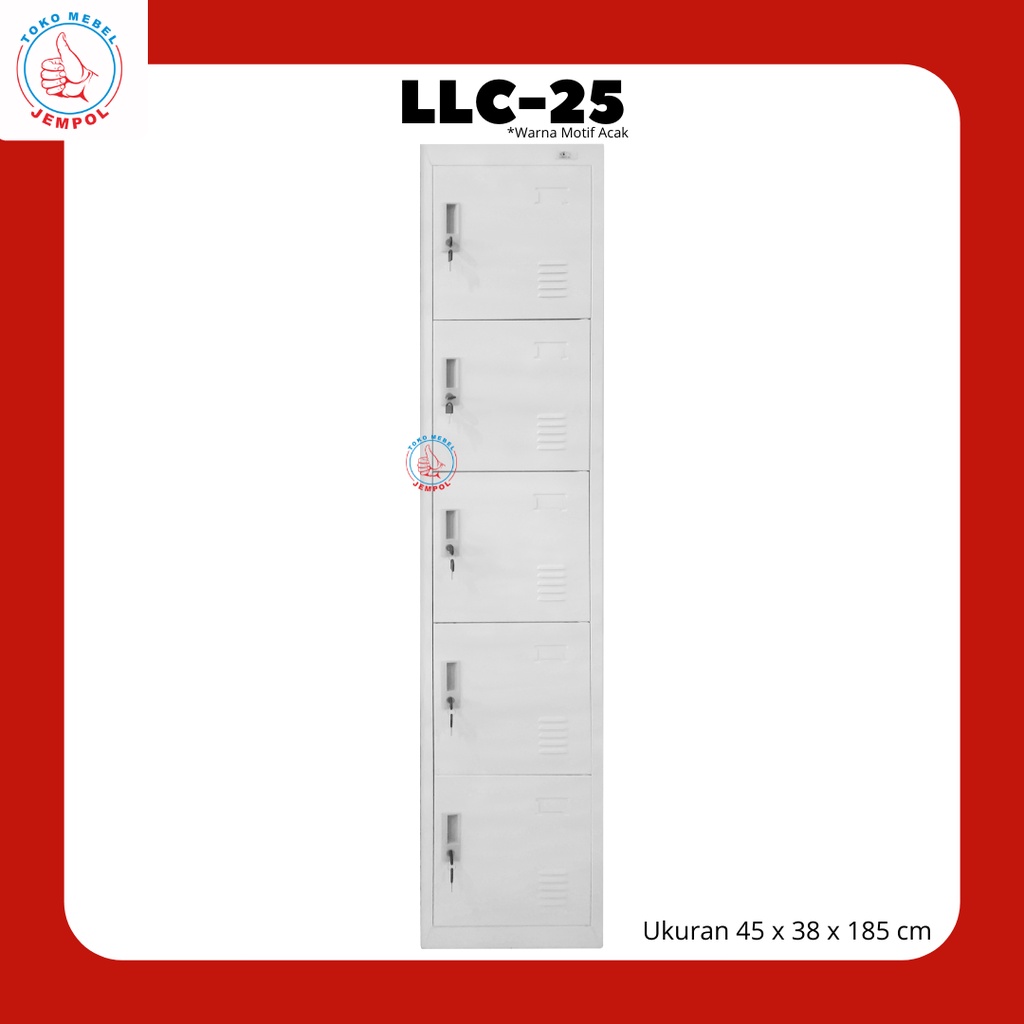 Jual Lemari Besi LLC-25 ECHO IMPORT/Locker 5 Tingkat/Loker Pakaian 5 ...
