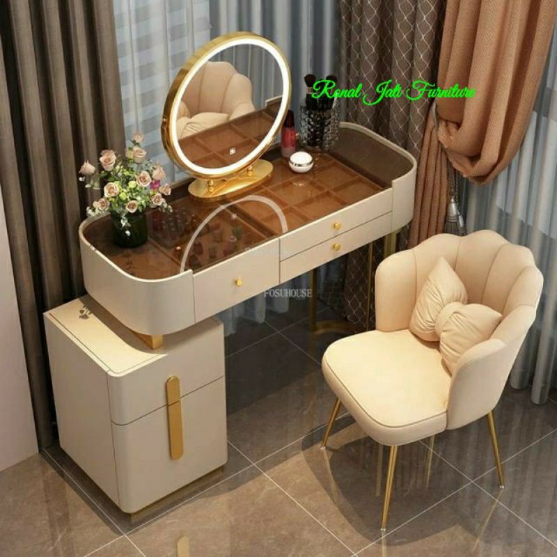 Jual Meja Rias Simpel RJF White | Shopee Indonesia