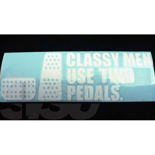 Jual Stiker Sticker Mobil Classy Men Use Two Pedals | Shopee Indonesia
