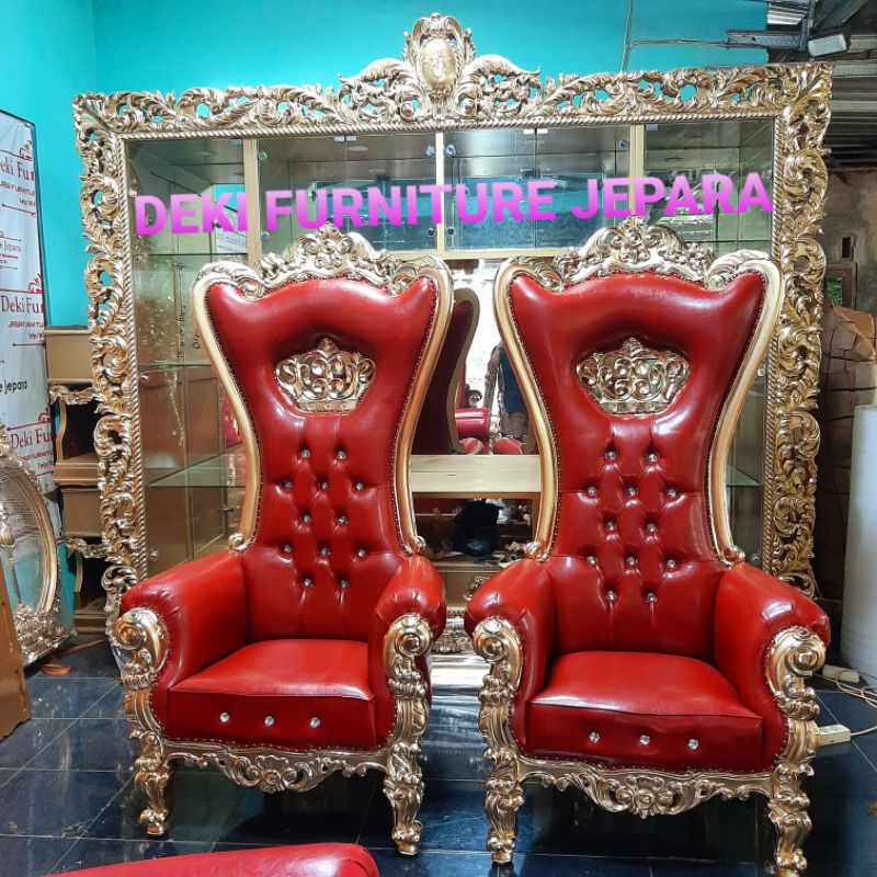 Jual KURSI RAJA MEWAH JEPARA TERBARU / KURSI SOFA SULTAN JEPARA MEWAH ...