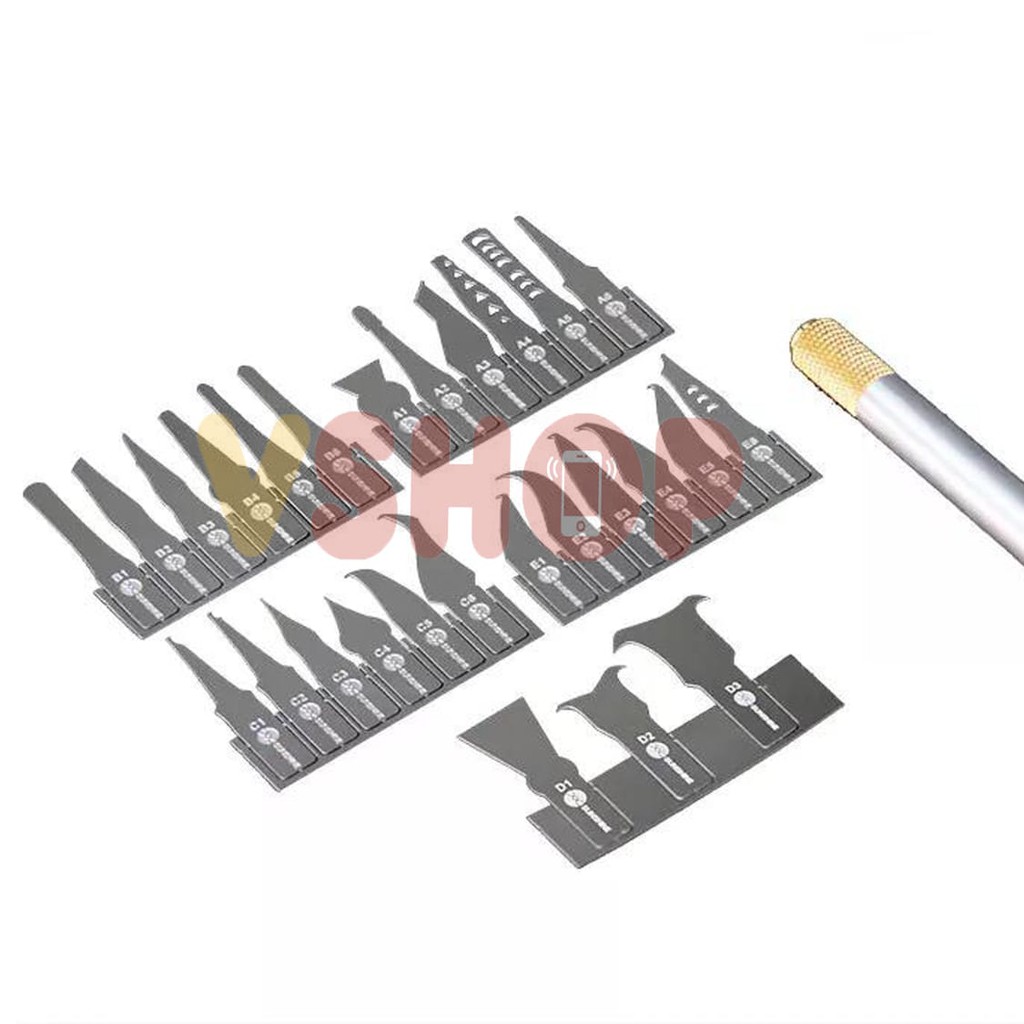 Jual Pisau Ic Handphone Set Plus 27 Mata Pisau Precision Knife Sunshine ...