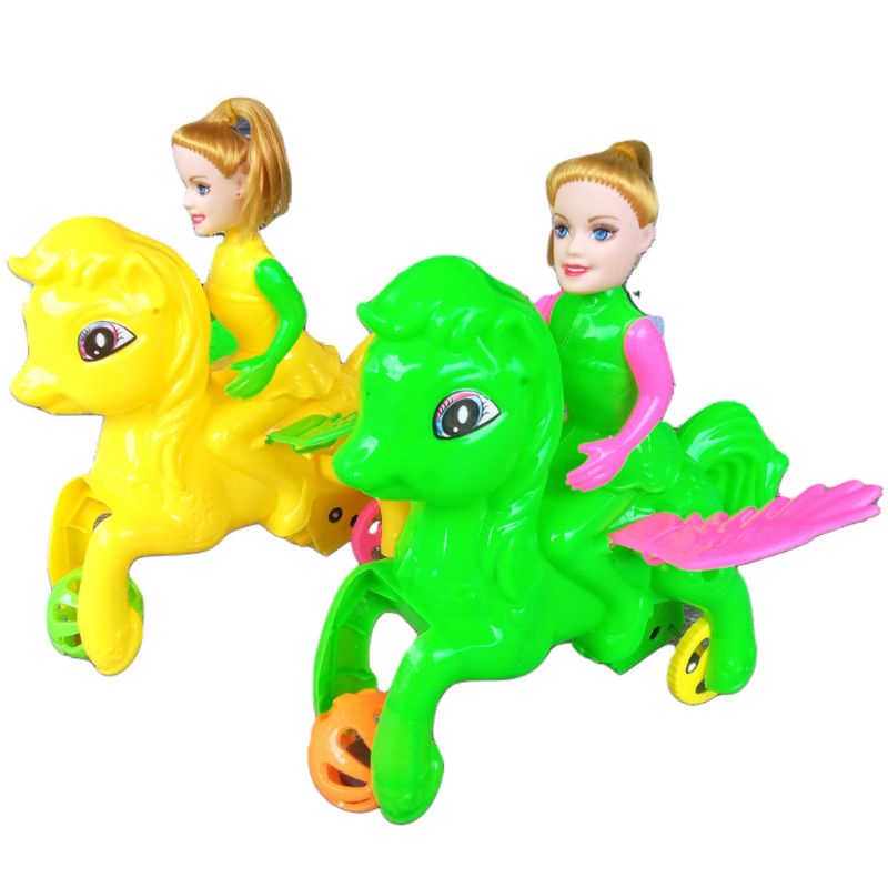 Jual MAINAN ANAK BARBIE KUDA TARIK KERINCINGAN | Shopee Indonesia