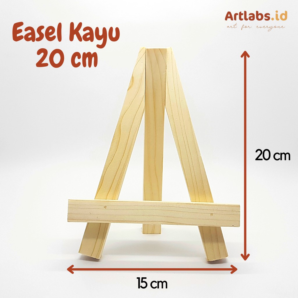 Jual Mini Wooden Easel Ekstra Tebal I Penyangga Kayu Kanvas Lukis I ...