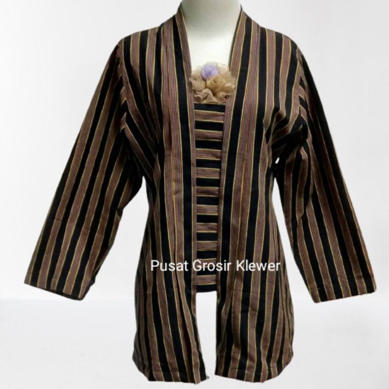 Jual Kebaya Lurik Wanita /Baju Adat Wanita Khas Adat Jawa/Baju Lurik | Shopee Indonesia
