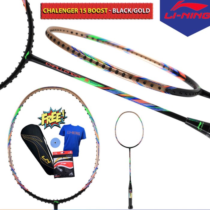 Jual LINING Challenger 15 24 42 Boost Raket Badminton Original | Shopee ...