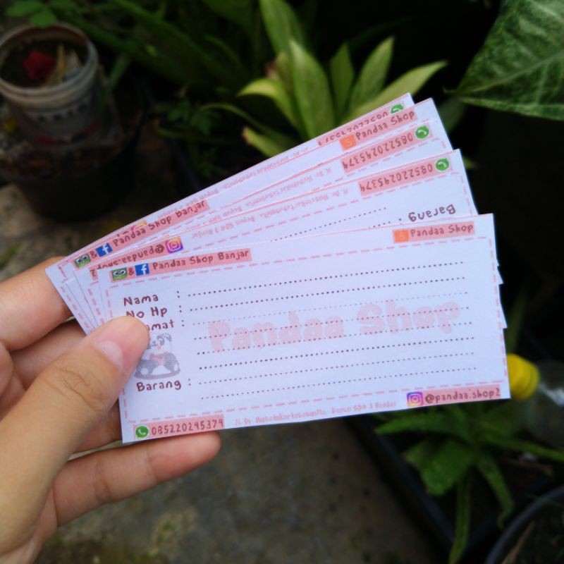 Jual Cetak Label Alamat Customers TERMURAH with HVS Paper ukuran 5cm x ...