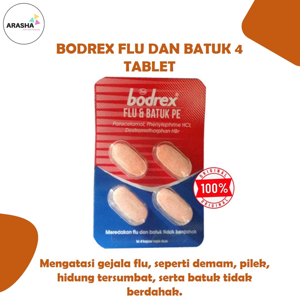 Jual BODREX FLU & BATUK PE Obat Flu Batuk/Demam/Hidung Tersumbat/Bersin ...