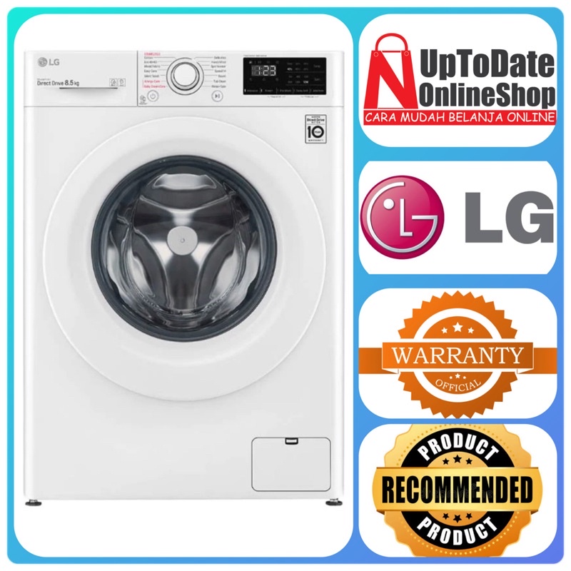 Jual MESIN CUCI FRONT LOADING 8.5KG LG FV1285S5WS INVERTER DIRECT DRIVE SPA STEAM TECHNOLOGY ...