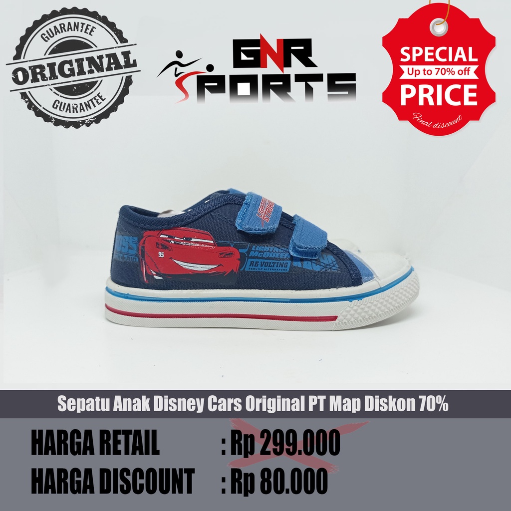 Jual Sepatu Anak Disney Cars Original PT Map Diskon 70% | Shopee Indonesia
