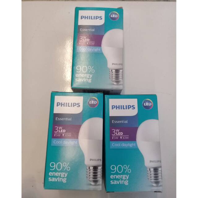 Jual Philips led essential 3w | Shopee Indonesia