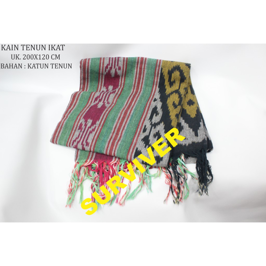 Jual Kain Tenun Ikat Blanket Motif Lurik Bahan Kain Tenun Etnik Tenun ...