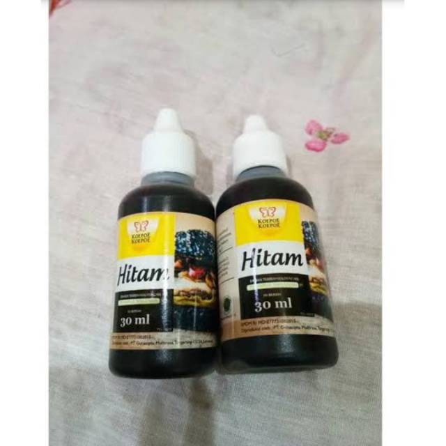 Jual pewarna cair KUE MAKANAN minuman KUPU KUPU KOEPOE KOEPOE HITAM ...