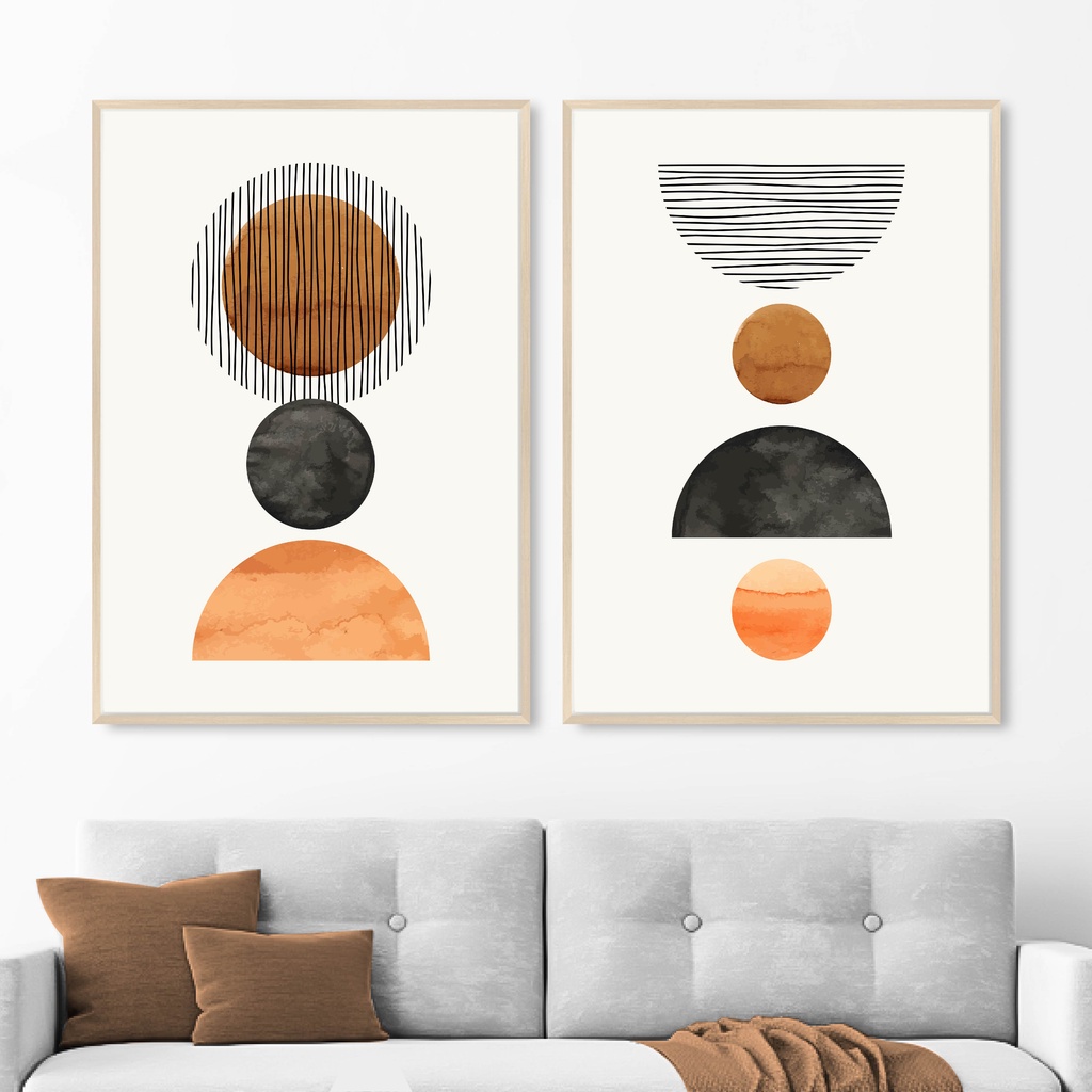 Jual Hiasan Dinding Ruang Tamu Minimalis 80x57cm & 40x57cm INCLUDE ...