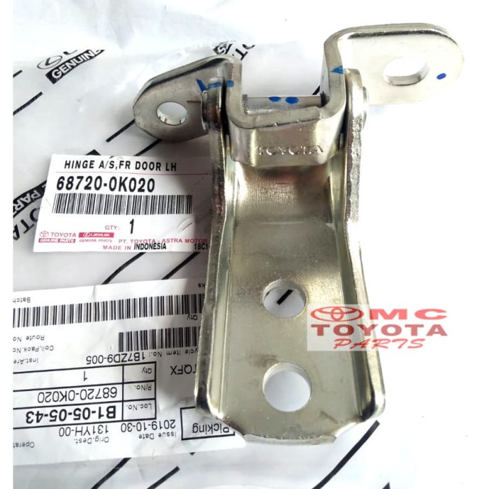 Jual Engsel Pintu Hinge Assy Atas Depan kiri Innova Fortuner 68720 ...