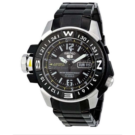 Jual Seiko 5 200m Automatic Map Meter SKZ231K1 | Shopee Indonesia
