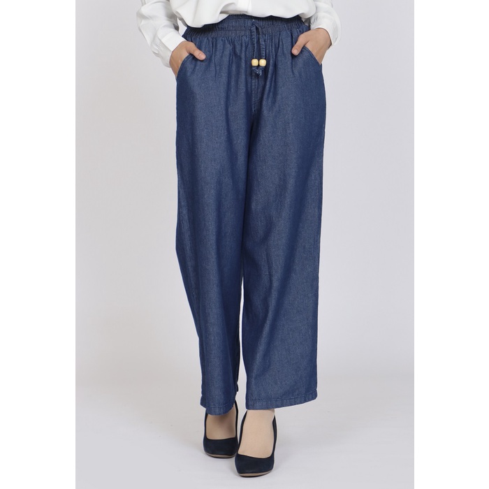 Jual Celana Kulot Jeans wanita Bigsize fit to 4L ZAHRA SIGNATURE Kulot ...