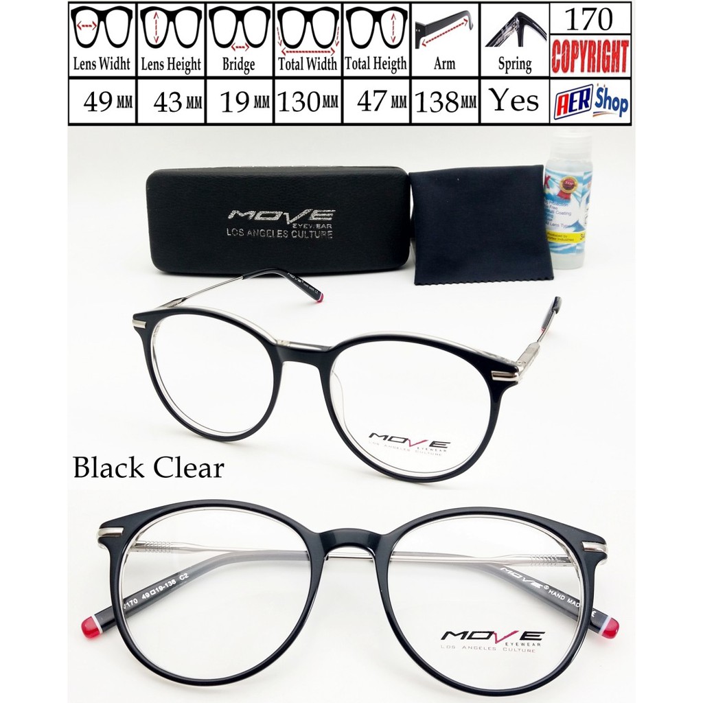 Jual frame kacamata Original MOVE kacamata minus kacamata korea frame ...