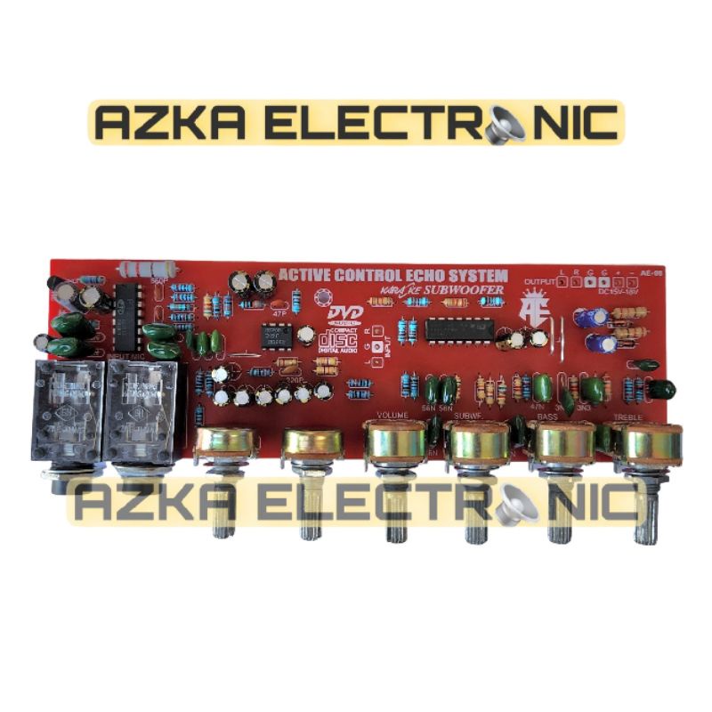 Jual Kit Tone Control Stereo Plus Subwoofer & Mic Echo System AE-08 ...