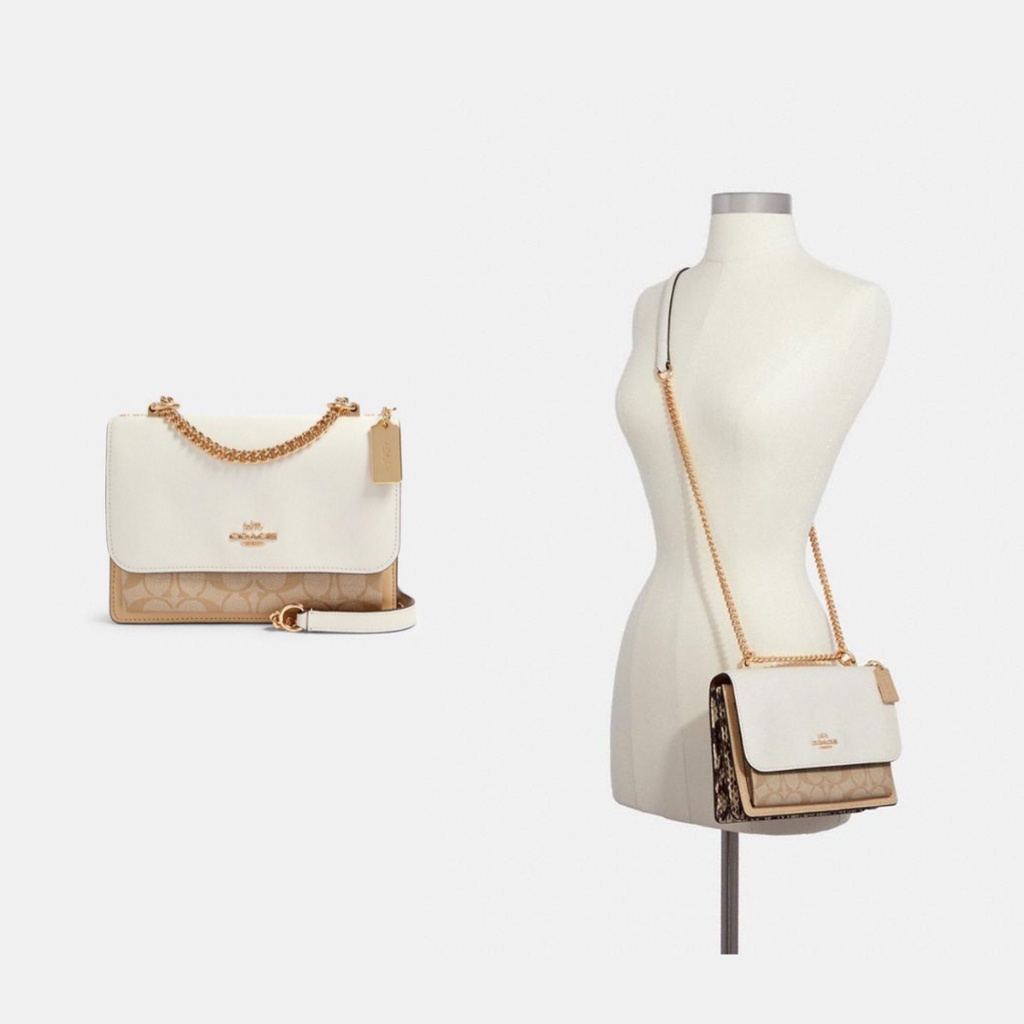 Jual Coach 90635 Klare Crossbody in Signature Canvas - White | Shopee ...