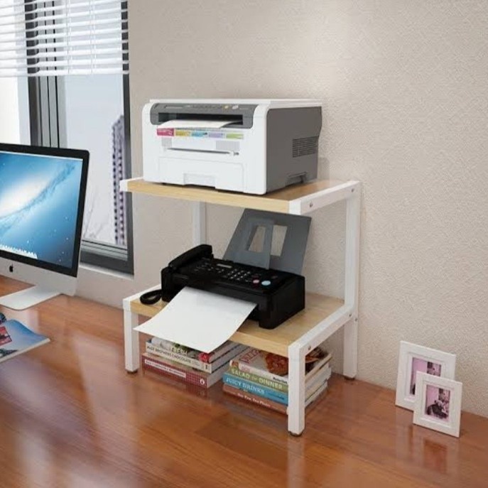 Jual Rak printer 2 susun rangka hitamputih | Shopee Indonesia