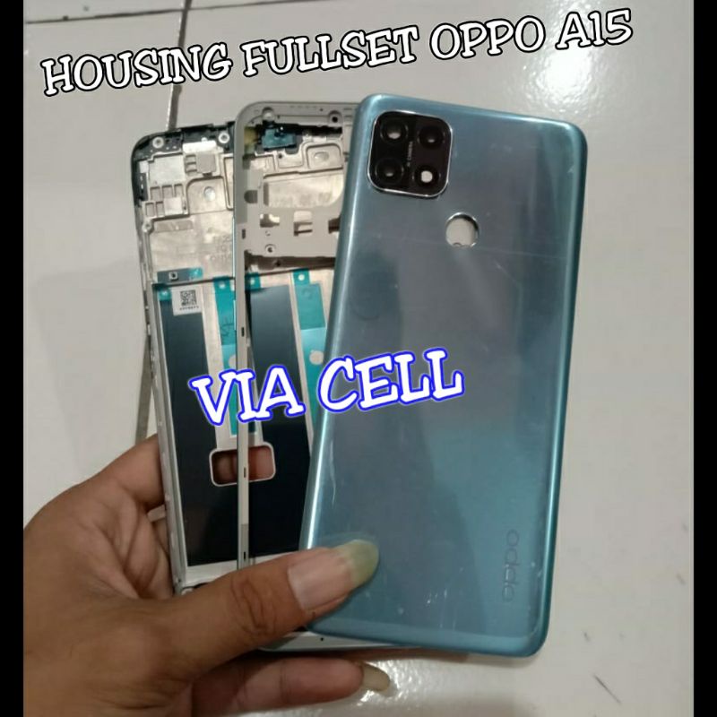 Jual Housing Kesing Fullset OPPO A15 2020 Lengkap 3 Bagian Backdoor ...
