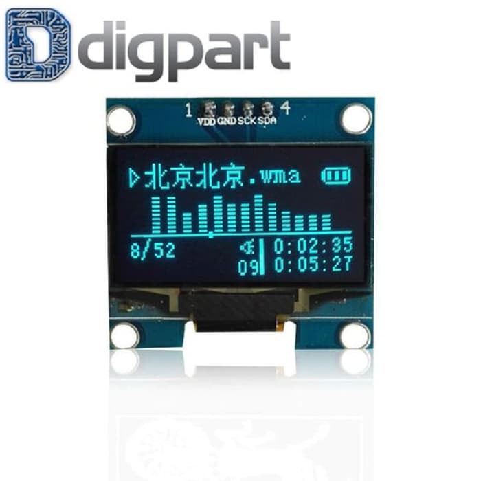 Jual Oled LCD LED 0.96 Blue Biru I2c IIC Serial 128x64 Display for ...