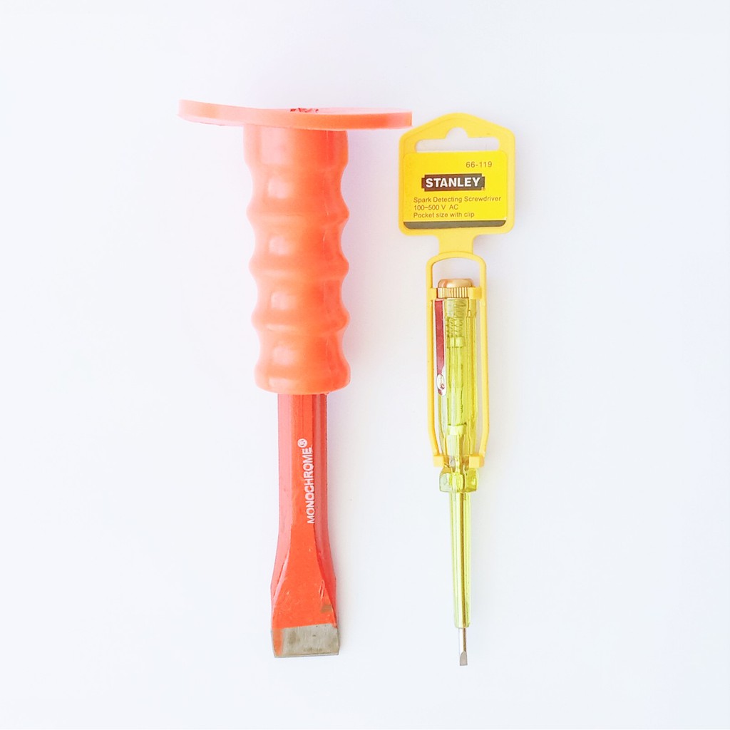 Jual SET PAHAT BETON & OBENG TESPEN STANLEY | Shopee Indonesia