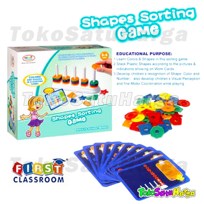 Jual Mainan Edukasi Anak Shape Sorting Game Belajar Bentuk dan Warna ...