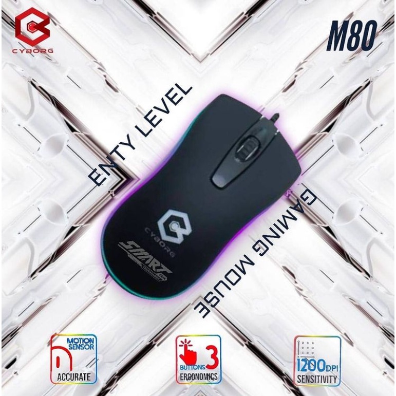 Jual Mouse Gaming Cyborg 3D M80 | Shopee Indonesia