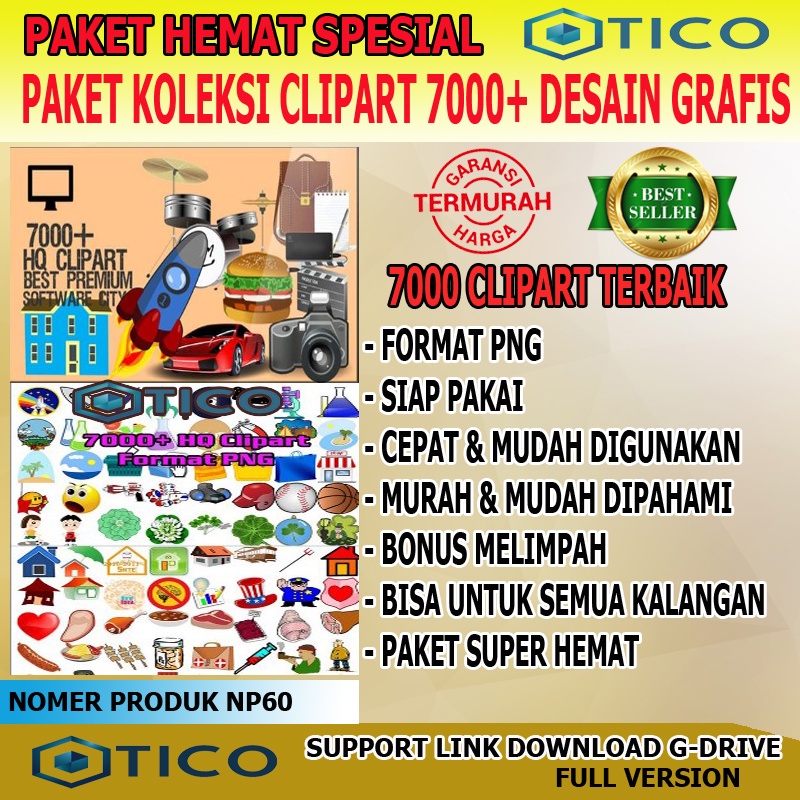 Jual Koleksi 7000 Lebih Clipart Siap Pakai Untuk Desain Element Grafis ...