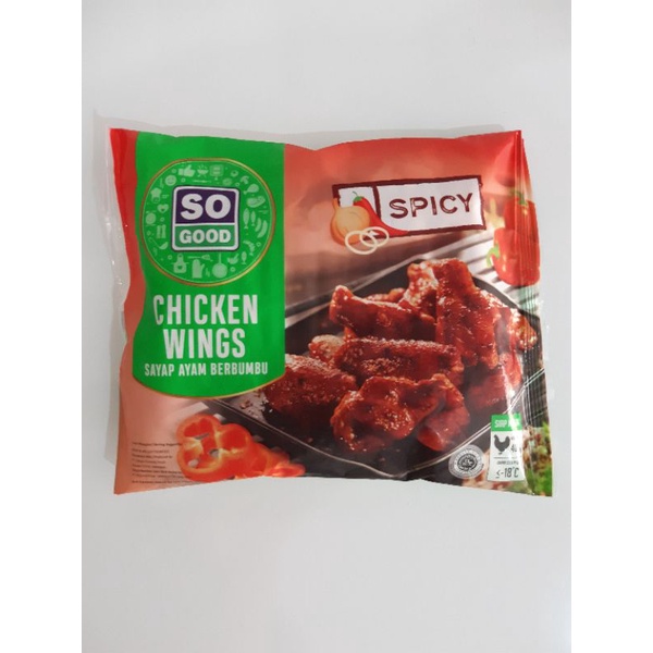 Jual SoGood Spicy Chicken Wings 400gr | Shopee Indonesia