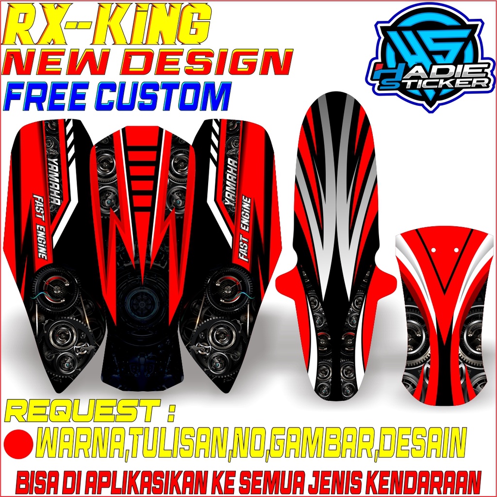 Jual Sticker Decal RXKING ENGINE CUSTOM FULL BODY | Shopee Indonesia