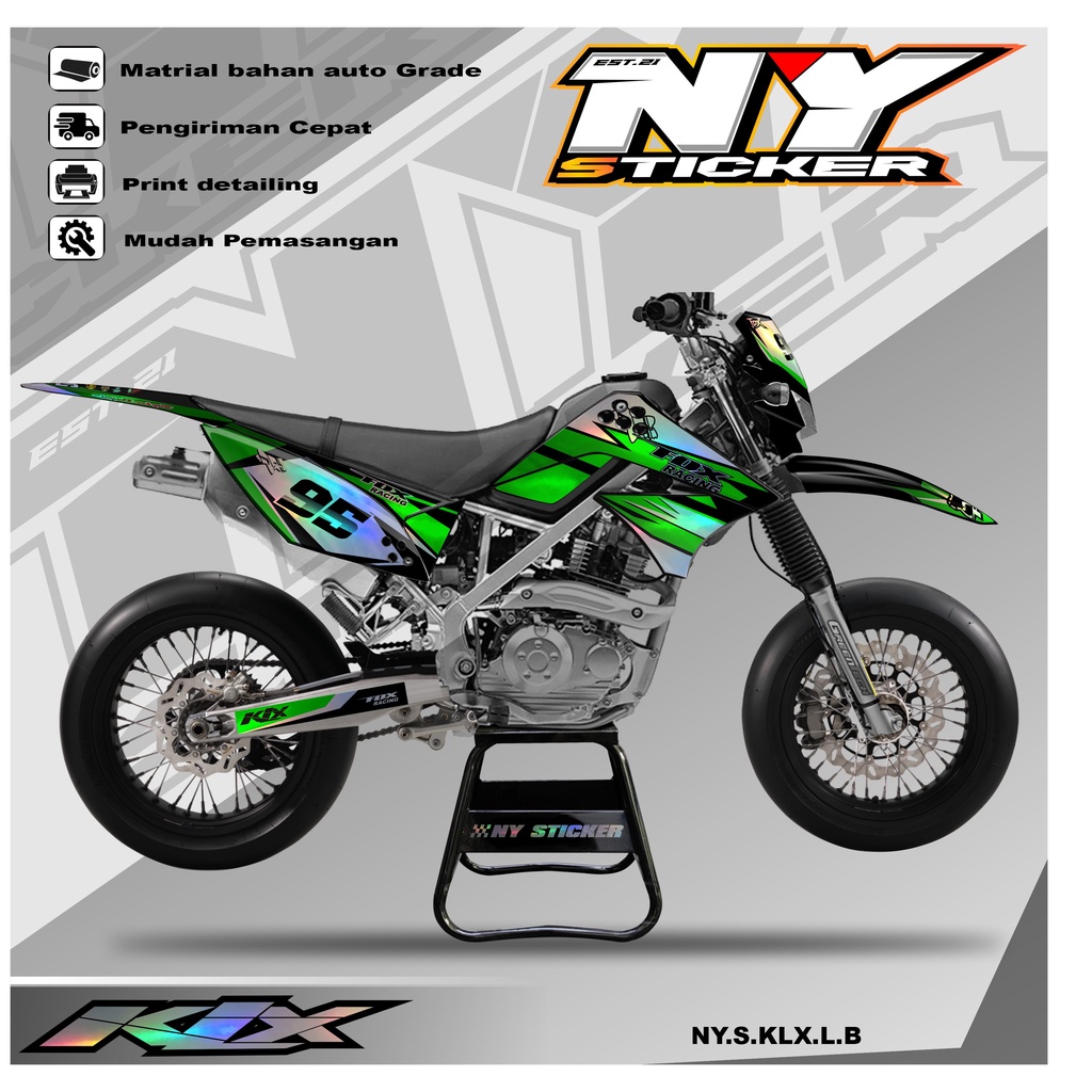 Jual Stiker Striping KLX 150L Hologram Sticker Striping Lis Variasi KLX ...