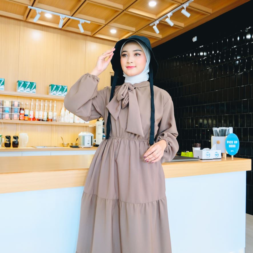 Jual (DBY) GAMIS BLESIA RUFFLE MAXI MIDI DRESS REMAJA WANITA ...