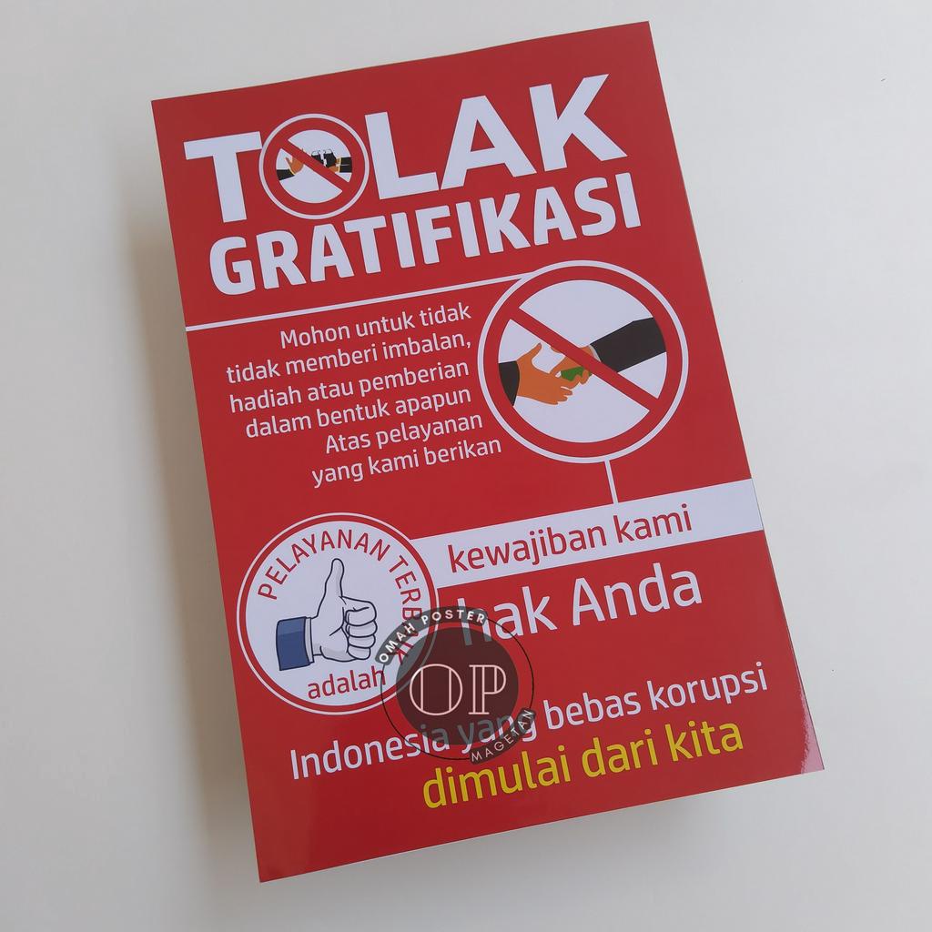 Jual Poster Tolak Gratifikasi - STOP Gratifikasi - Poster Anti Korupsi ...