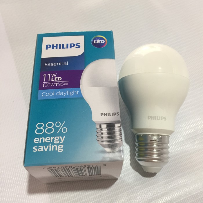 Jual Lampu Philips LED Essential 3W, 5W, 7W, 9W, 11W, 13W, 15W - FIT E27 | Shopee Indonesia
