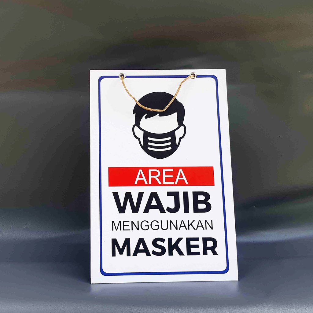 Jual Hard Poster || Poster Sekolah || Poster Wajib Pakai Masker, Poster ...