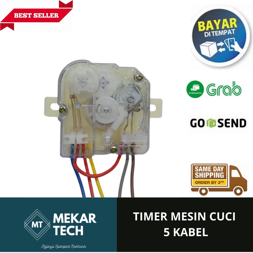 Jual TIMER MESIN CUCI 2 TABUNG 5 KABEL UNIVERSAL PENGATUR WAKTU MESIN ...