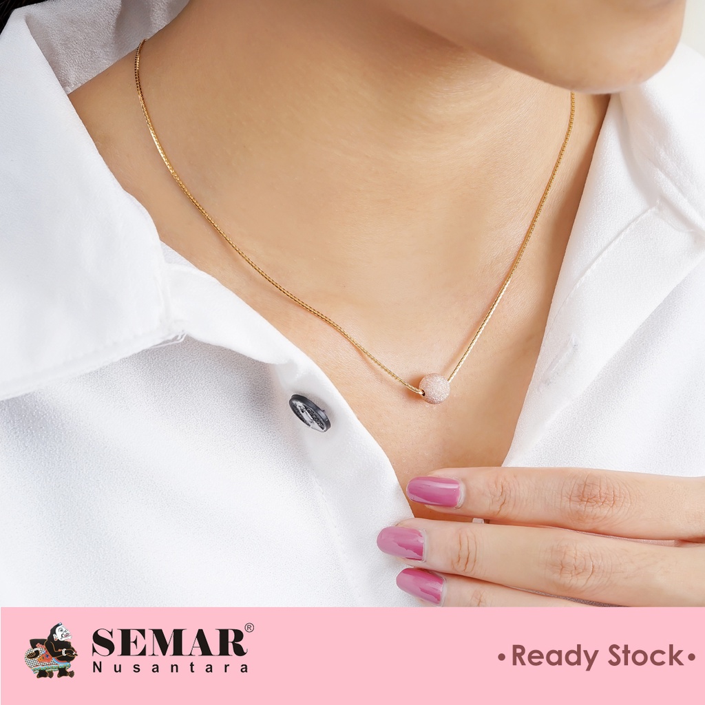 Jual Kalung Emas Stela Variasi Bola Gliter Gold 10K Semar Nusantara ...