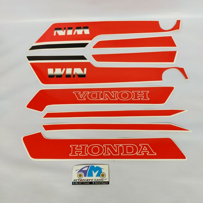 Jual striping Honda win 100 tahun 1984 setriping win 100 tahun 1984 ...
