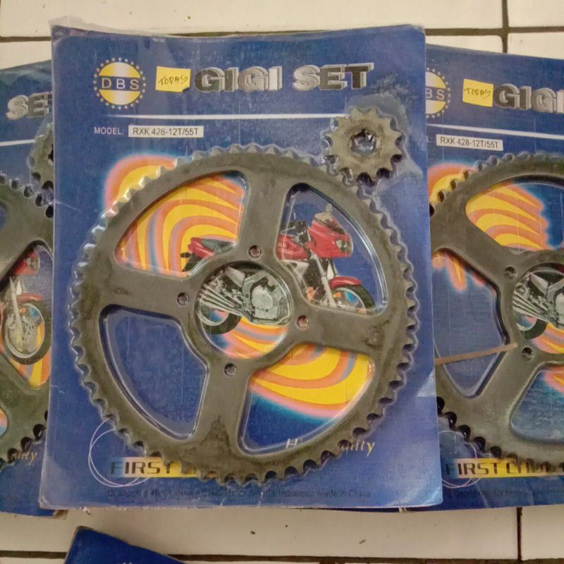 Jual 45 50 55 60 T 45T 50T 55T 60T GIR GEAR SET Yamaha RX king,RXK,f1zr ...