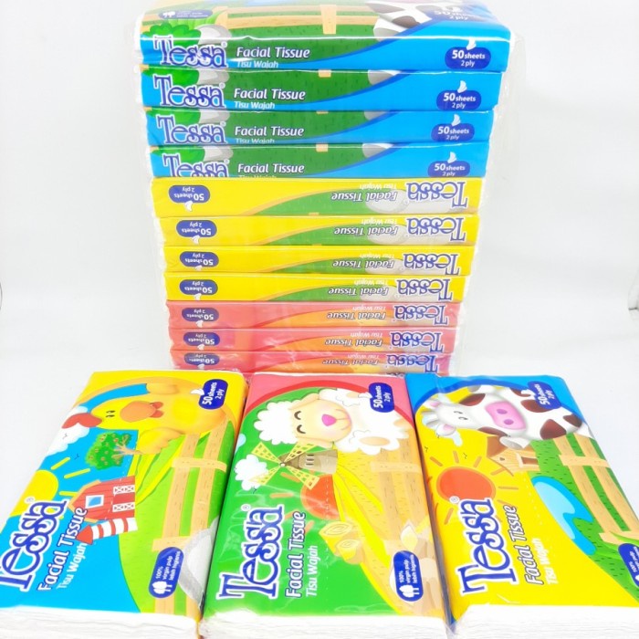 Jual YS Tissue TESSA Mini Travel Pack - Tissue 50'S - Facial Premium ...