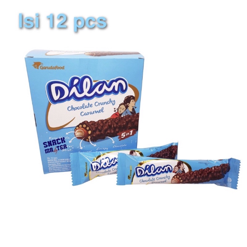 Jual READY | Dilan Chocolate Crunchy Caramel 1 Dus/pack | Isi 12 pcs ...