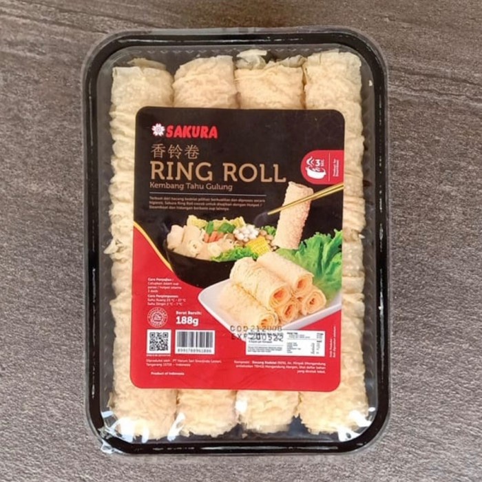 Jual RING ROLL / KEMBANG TAHU GULUNG SAKURA 188g | Shopee Indonesia