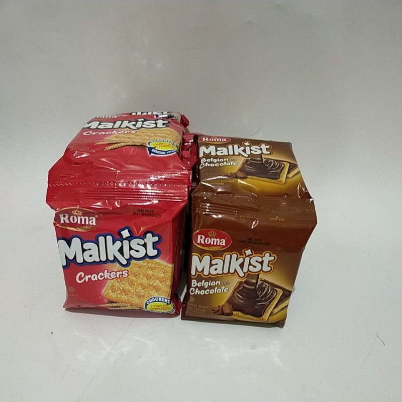 Jual Biskuit Roma Malkist Crackers & Belgian Chocolate sachet | Shopee ...