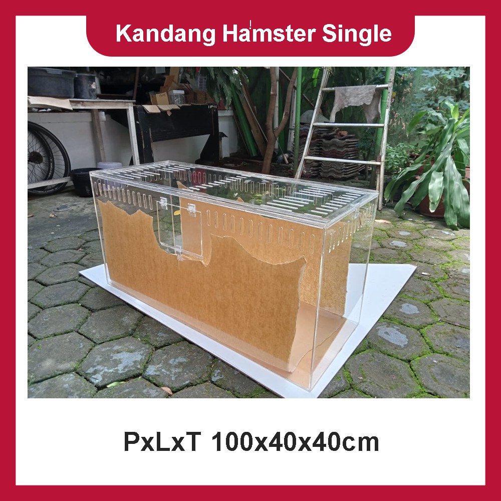 Jual Kandang Hamster Akrilik PxLxT 100x40x40cm | Shopee Indonesia