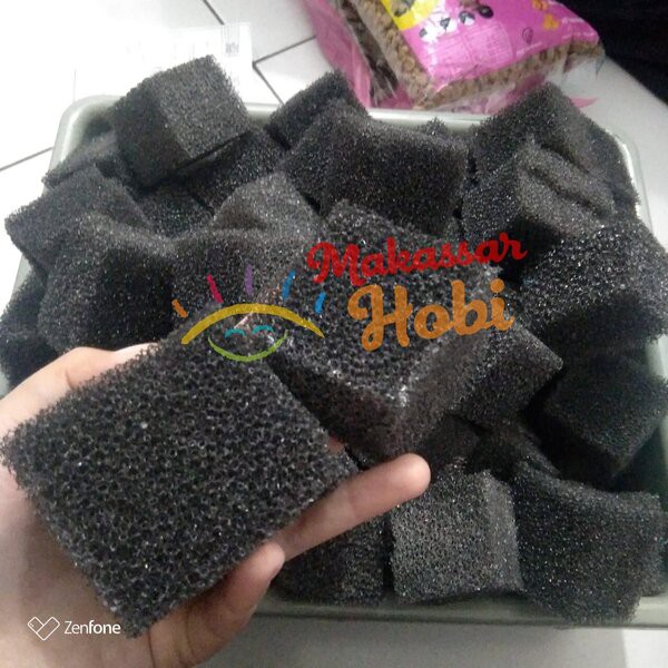 Jual Busa Hitam 5 x 5 cm Biofoam Bio Foam Media Filter Aquarium Kolam ...