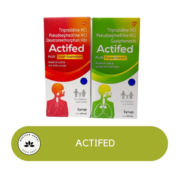 Jual Actifet Hijau Actifet Merah 60ml Obat Flu dan Batuk kering ...