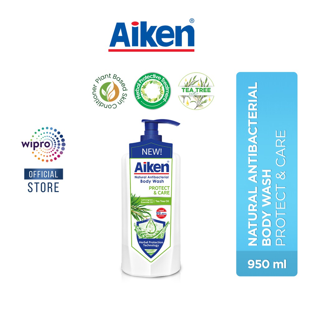 Jual Aiken Natural Antibacterial Body Wash 950ml | Shopee Indonesia